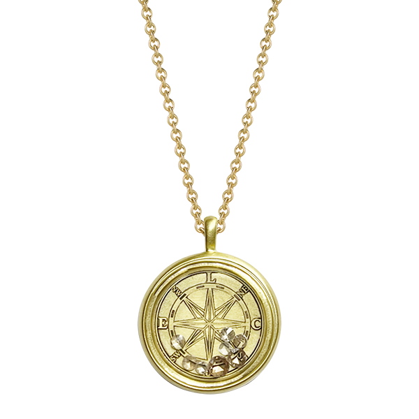 18K Gold Custom Law&Order SVU Compass Pendant - Me&Ro