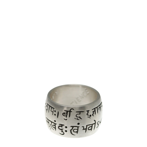 Sterling Silver Wide Sanskrit Ring - Me&Ro